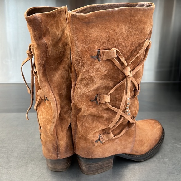 A.S.98 | Shoes | As98 Cullen Cognac Suede Leather Boots New | Poshmark